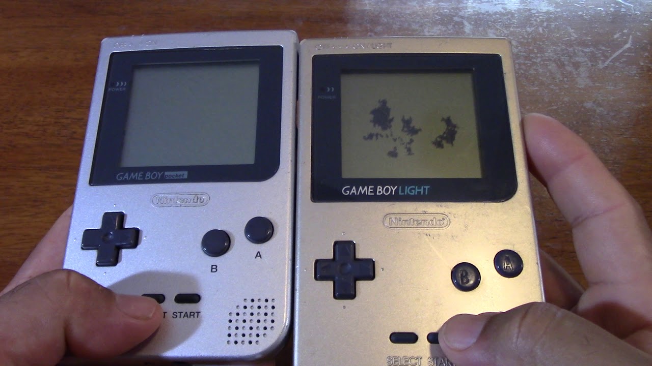 Comparativa;Nintendo Gameboy Pocket-Light - YouTube
