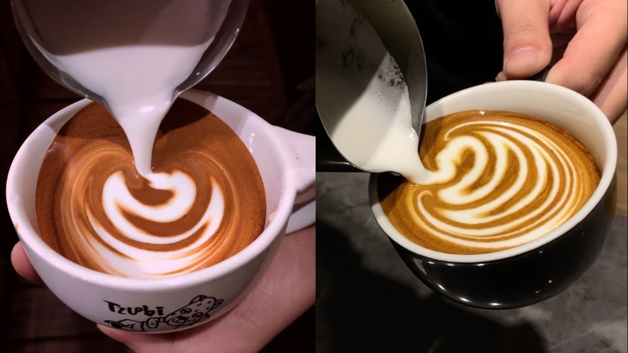 Amazing Coffee Art Tutorials. The Best Skills in The World #14☕ ️ - YouTube