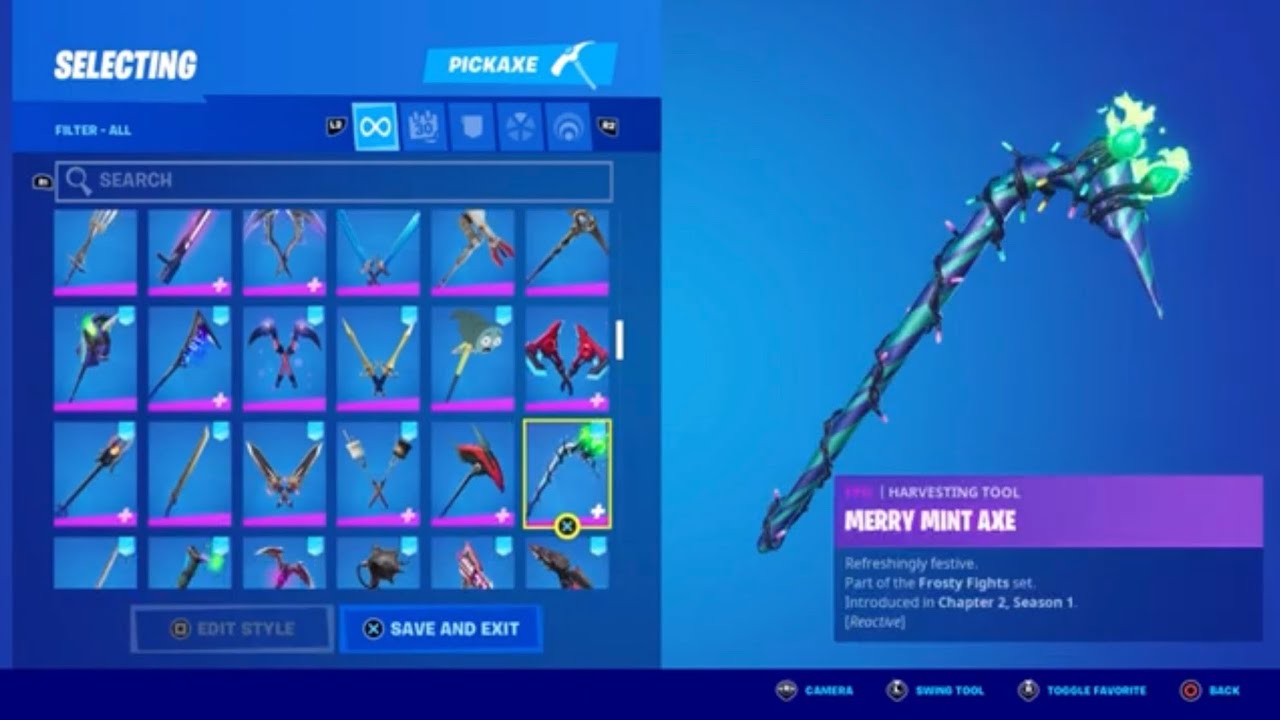 My Locker tour! Showing all my Pickaxes!! ⛏🔥 - YouTube