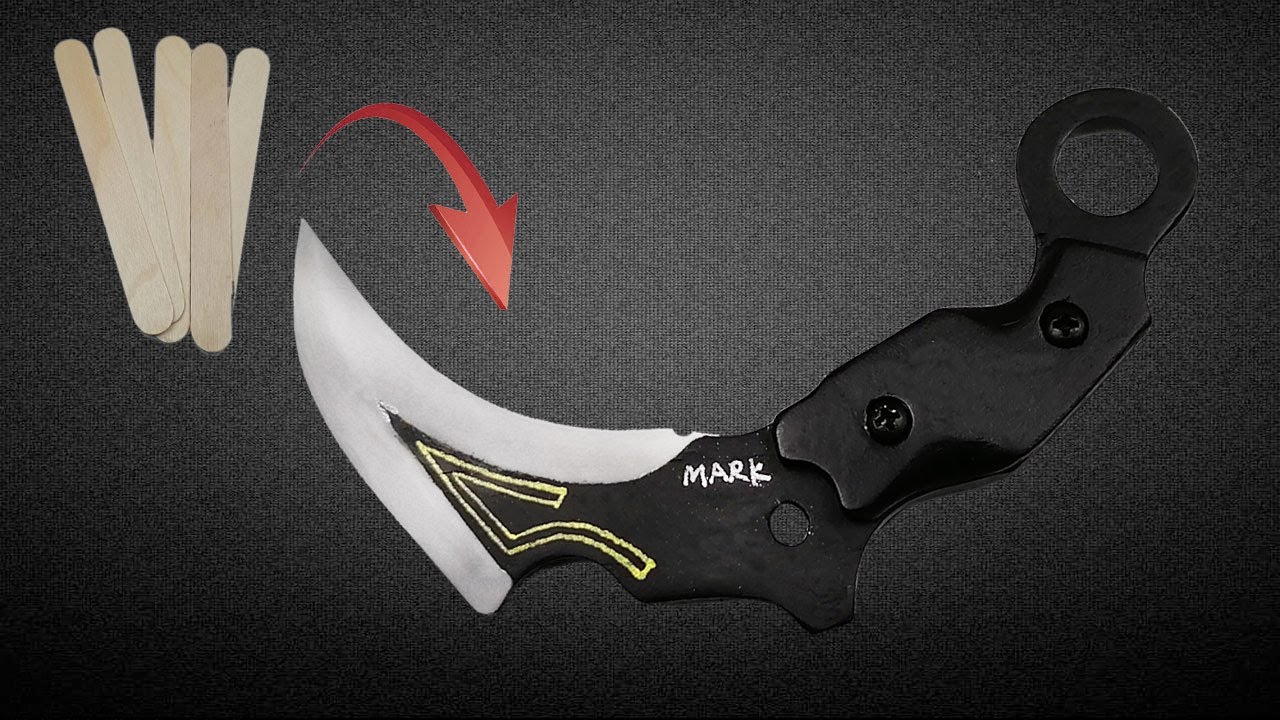 Making The Karambit Knife With Popsicle Stick YouTube making-the-karambit-knife-with-popsicle-stick-youtube