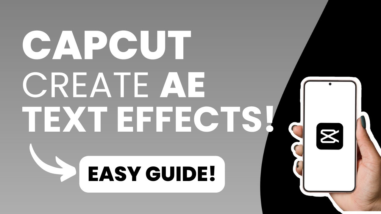 How To Make AE Text Effects On CapCut 2023 (EASY WAY!) - YouTube