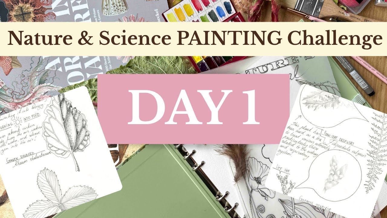 Nature Painting Challenge // Day 1 🌿 - YouTube