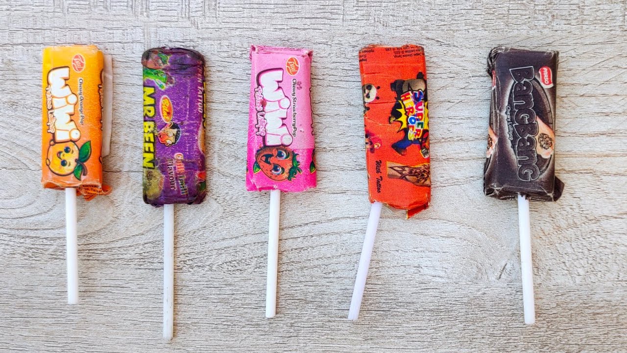 Satisfisfying I unpacking the Rainbow Lolipops and Joker Lollipop ASMR ...