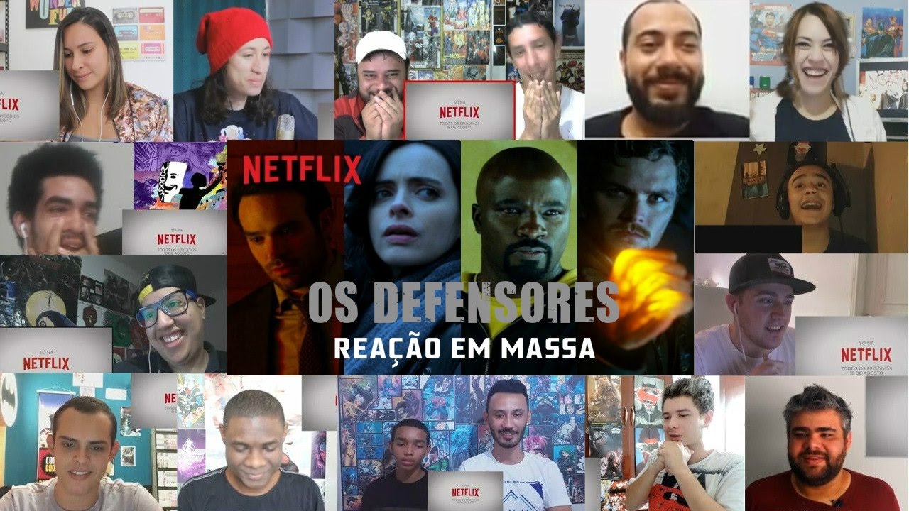 REAÇÃO EM MASSA OS DEFENSORES TRAILER MARVEL'S NETFLIX - YouTube