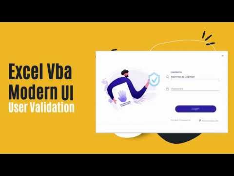 Excel Vba Modern UI User Validation - YouTube