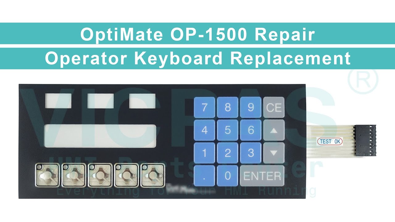 OptiMate OP-1500 Membrane Keypad Replacement Repair - YouTube