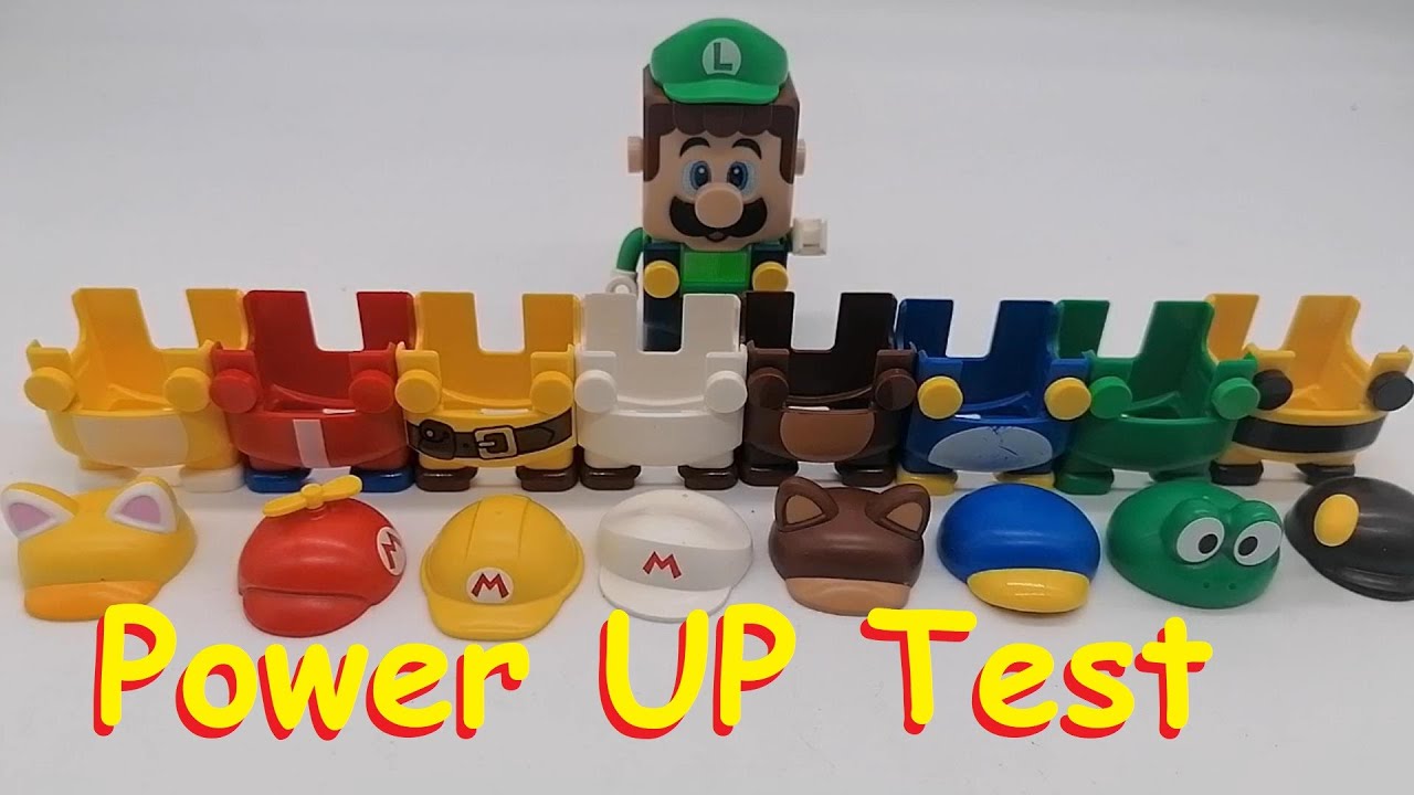 Luigi Power UP Test How they work! With funny sounds! - YouTube