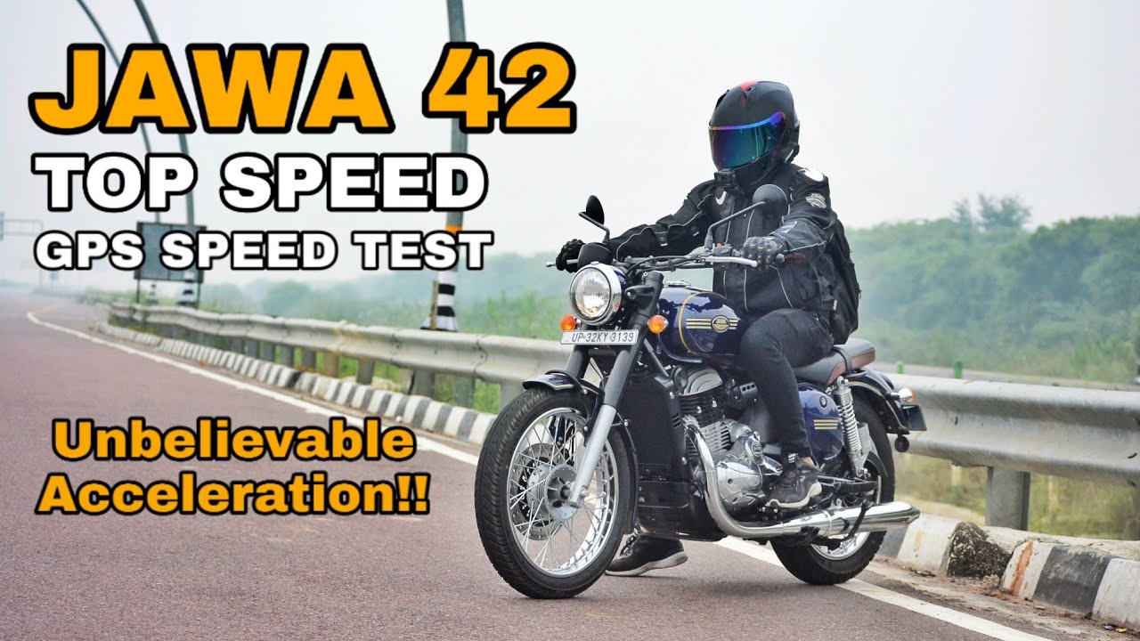 TOP SPEED OF JAWA 42 | TOP SPEED TEST WITH GPS - YouTube