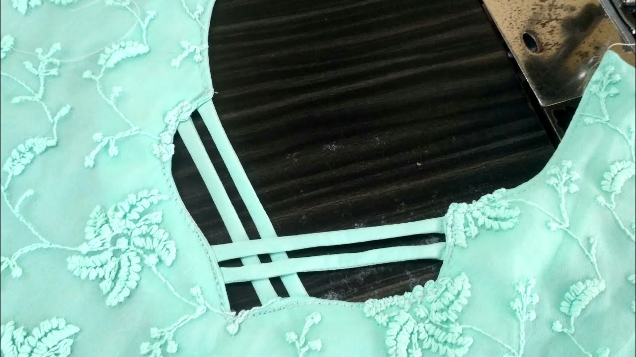 Neck design cutting and stitching easy method for beginners | गले कि ...