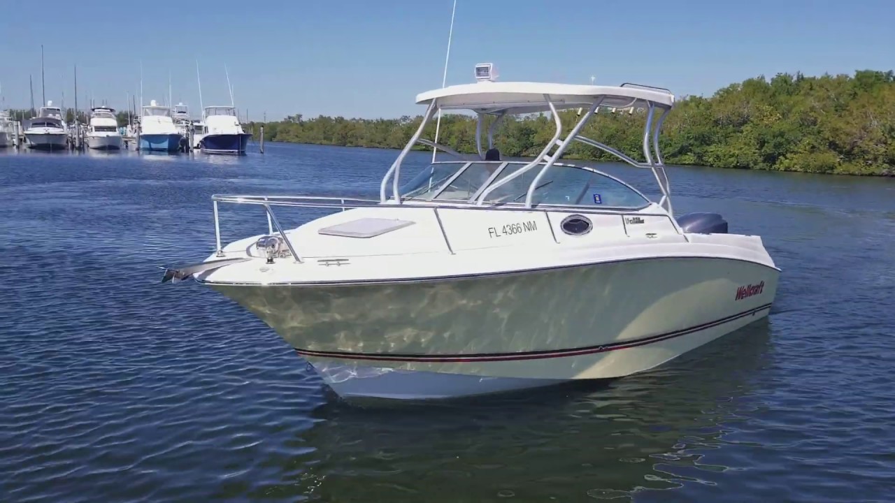Wellcraft 252 Coastal / 250hp Yamaha four stroke - YouTube