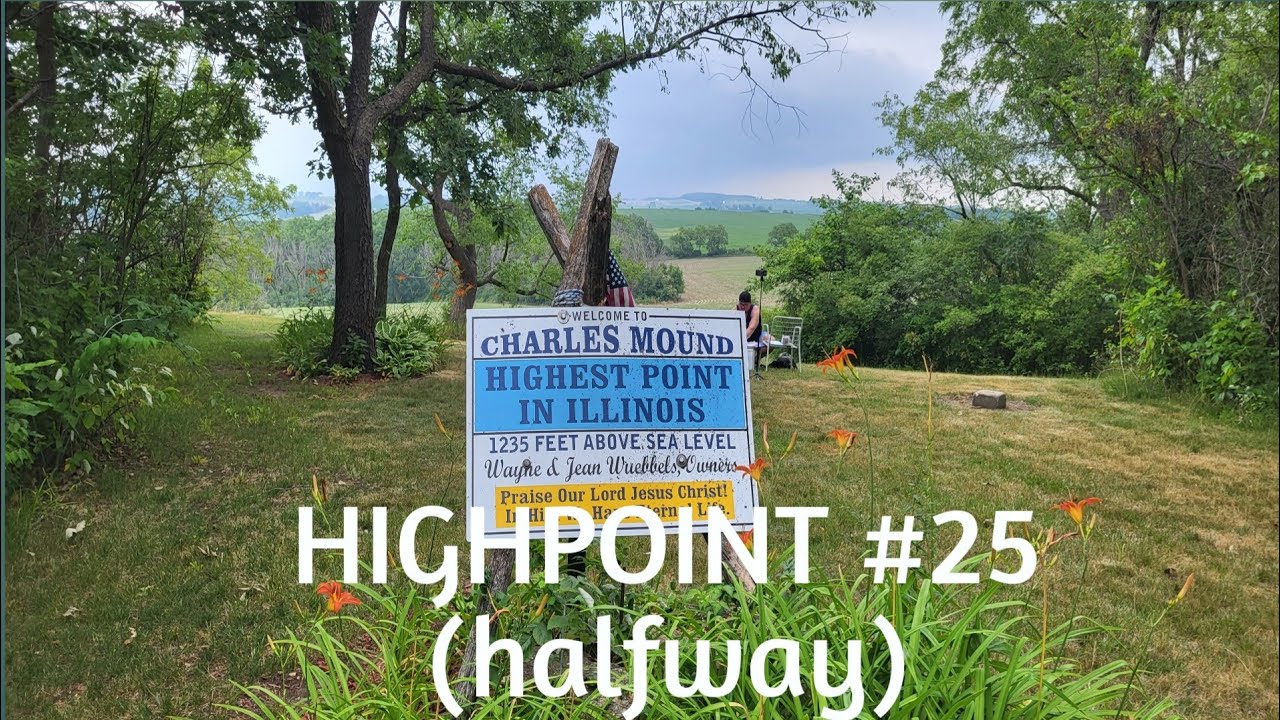 Charles Mound, the highest point in Illinois - YouTube