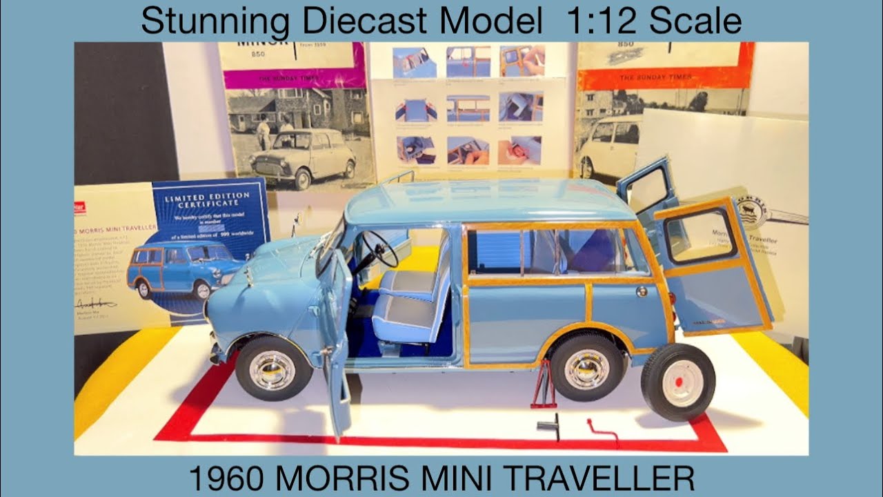 1960 MORRIS MINI TRAVELLER-Highly Detailed Model in 1:12 Scale Diecast ...