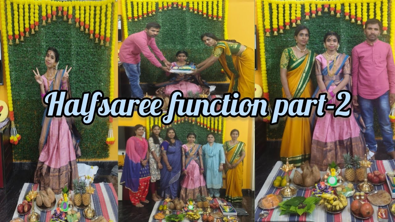 My Daughter Halfsaree Function Part -2 - YouTube