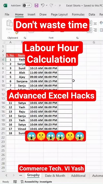 stop ‼️don't waste time‼️#excel #edexcel #excelshortcuts #exceltips #exceltricks #exceltutorial ...