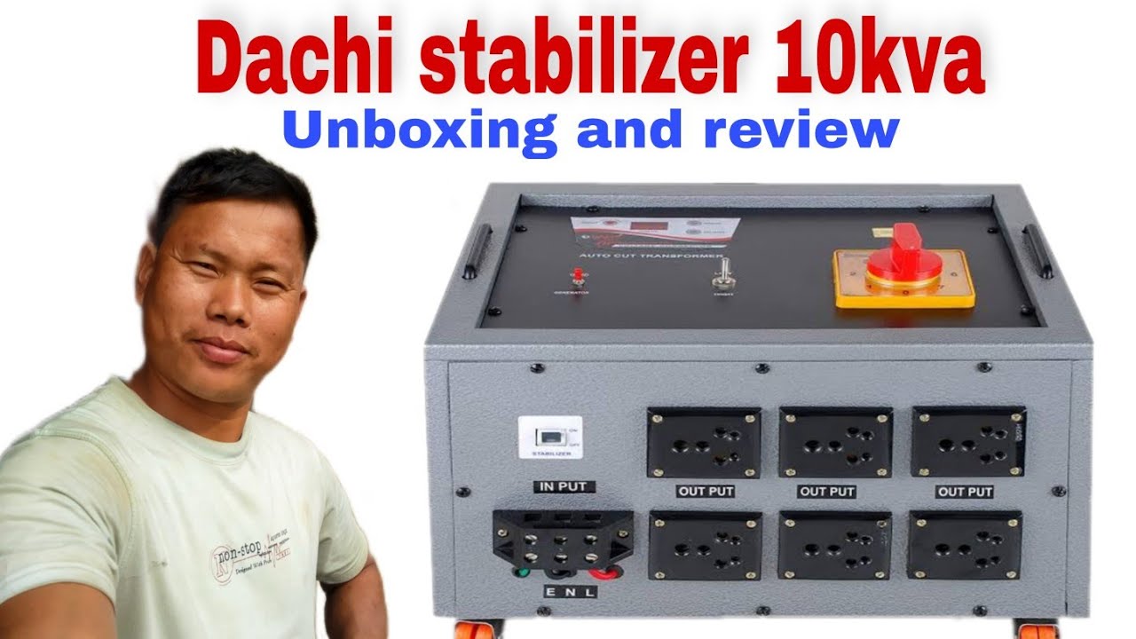 Dachi stabilizer 10kva unboxing and review - YouTube