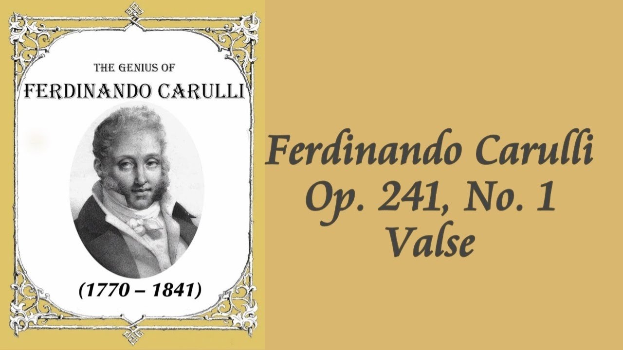 Gitara@zebbach-Ferdinando Carulli Walc op.241,No.1 - YouTube