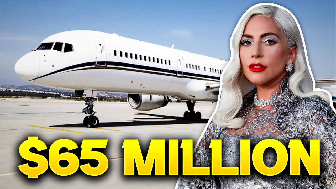 Inside Lady Gaga's LAVISH Private Jet! - YouTube