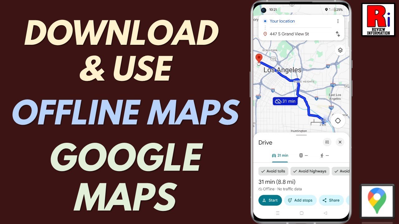 How to Download and Use Offline Maps in Google Maps - YouTube