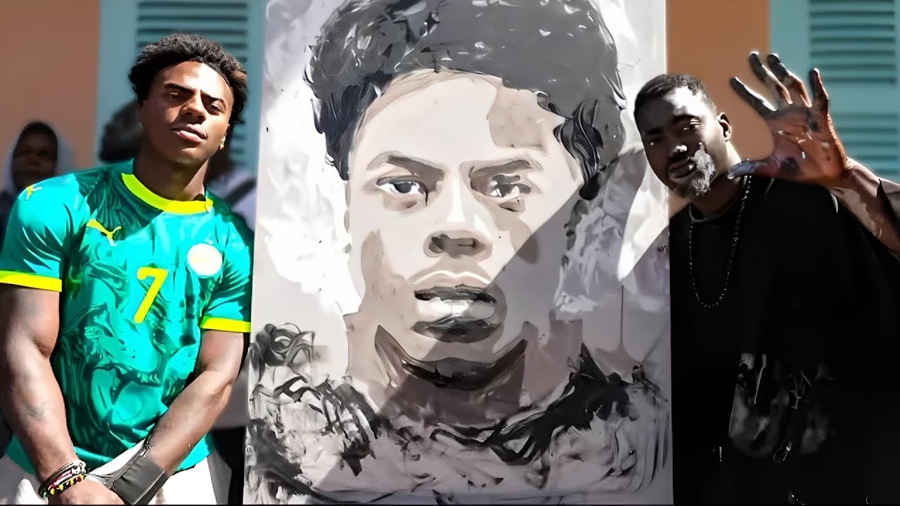 @IShowSpeed Meets an Artist Painter Who Painter Him Using His Face 🤯🇸🇳 ...