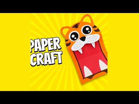 KAĞITTAN KAPLAN YAPIMI | Adım Adım Güçlü Kaplan Nasıl Yapılır? (@bfkrmvar) PAPER TIGER MAKING