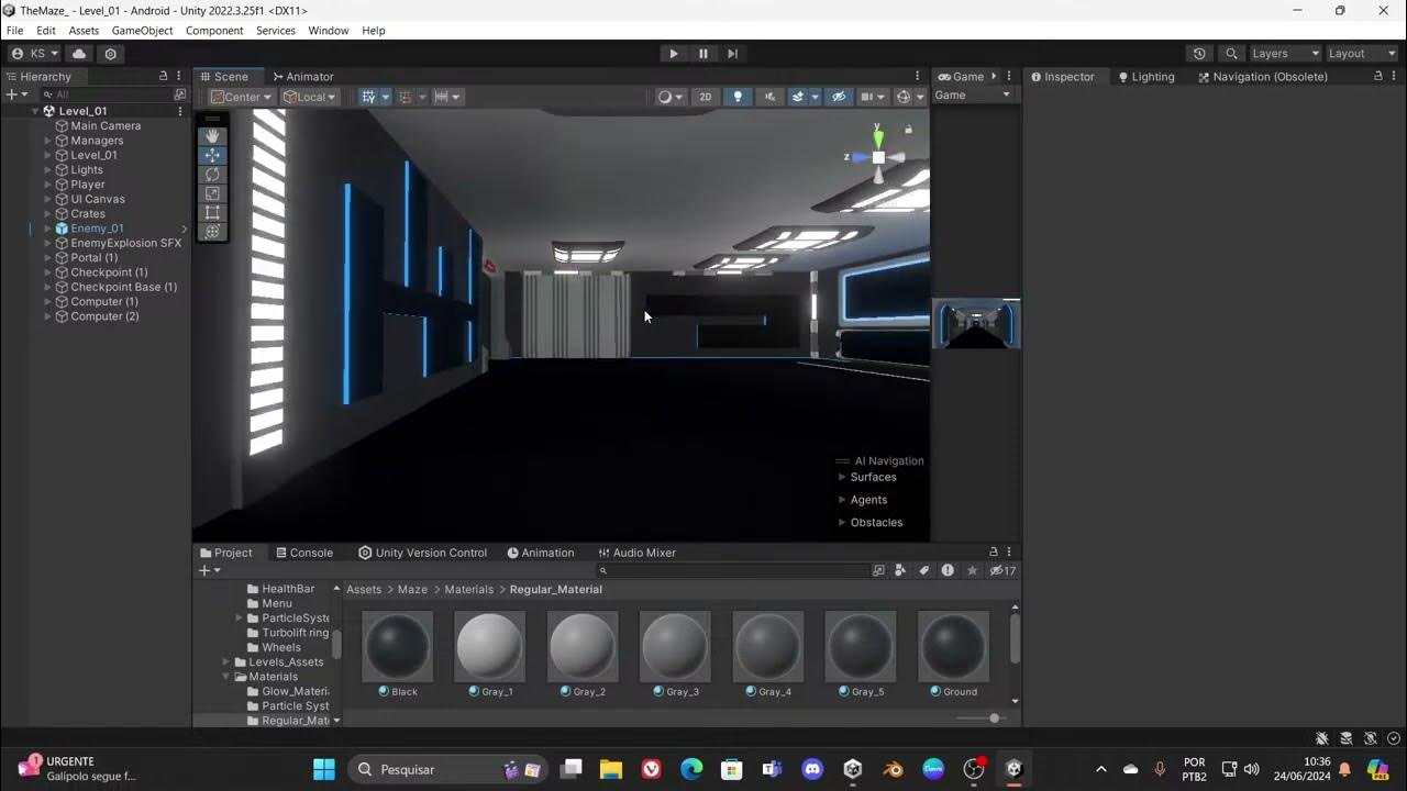 Lighting todos os níveis 1 ao 7 - The Maze (Unity) - part 2 - YouTube