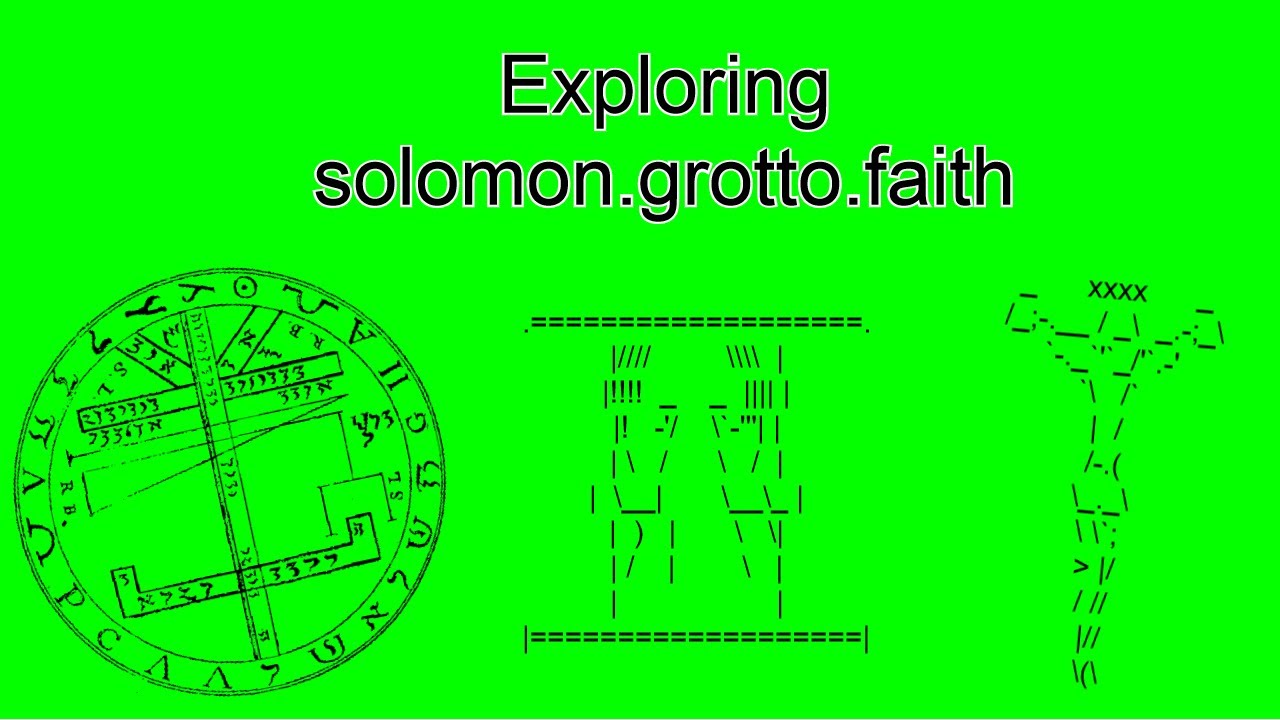 Exploring solomon.grotto.faith - YouTube