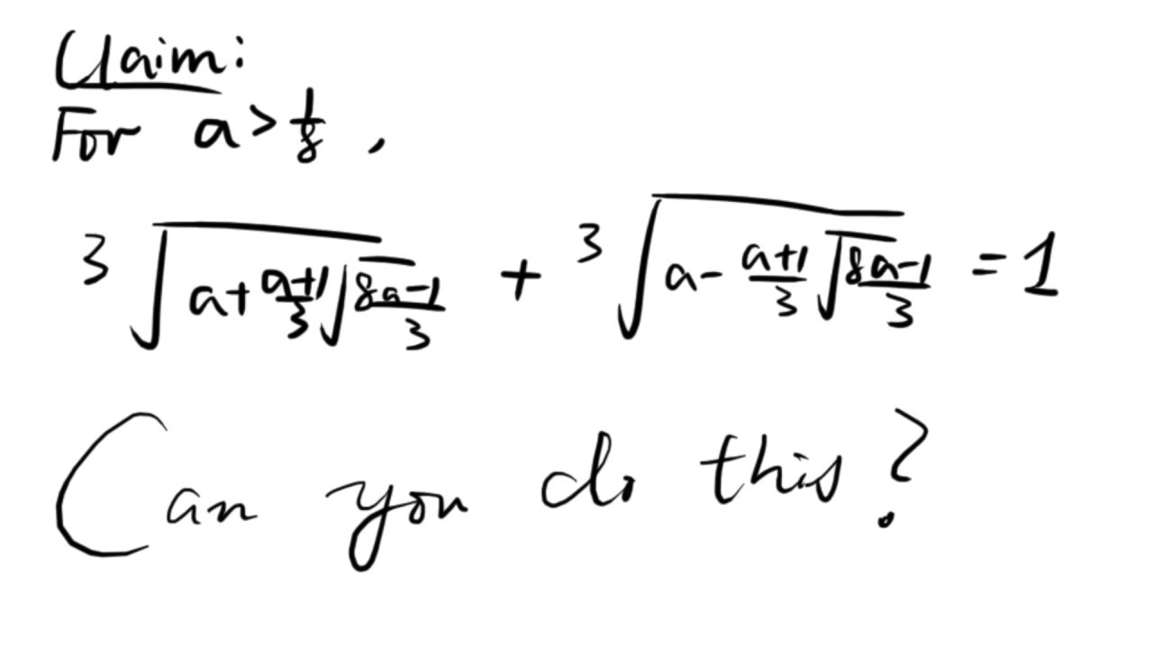 Interesting Maths Challenging Maths Question 1 YouTube interesting-maths-challenging-maths-question-1-youtube