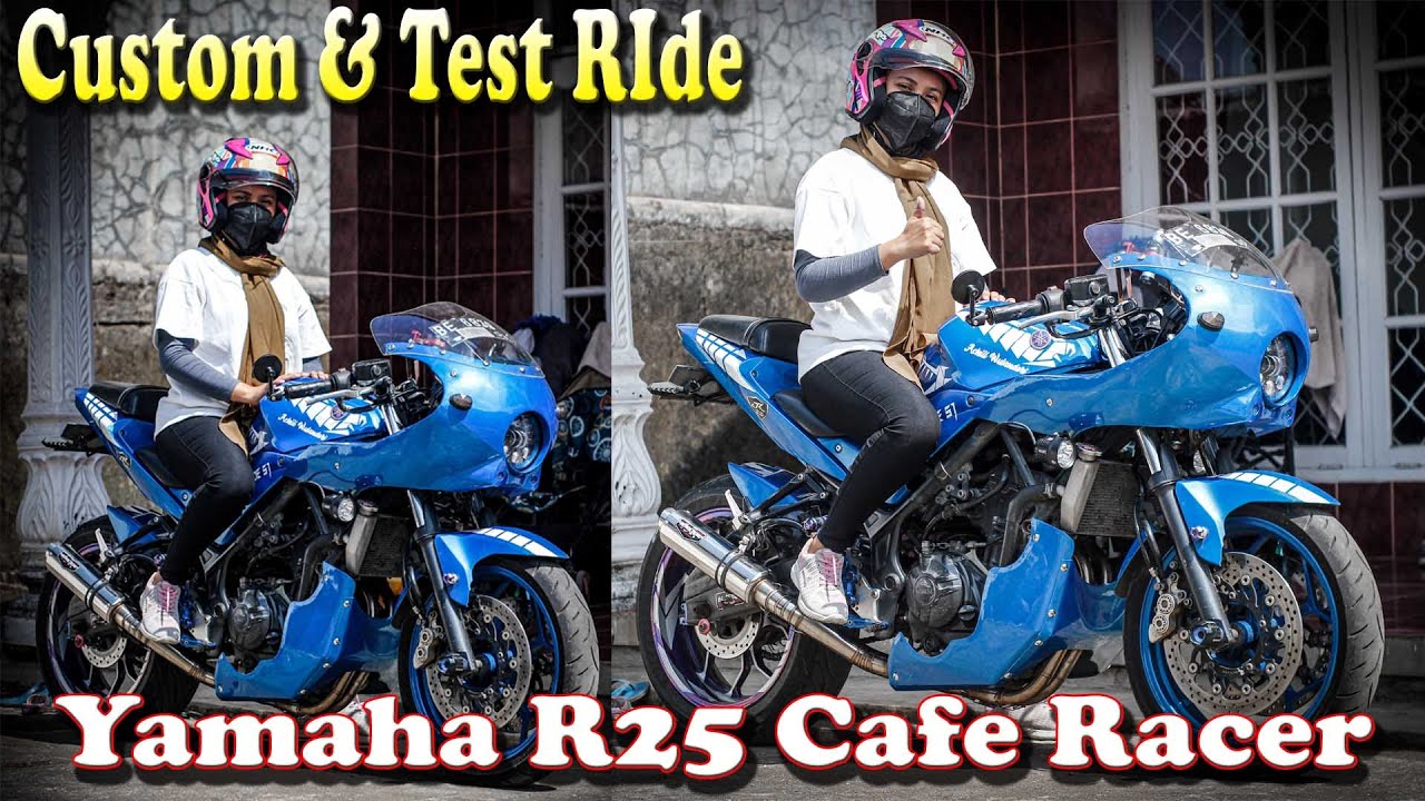 PROSES CUSTOM YAMAHA R25 CAFE RACER - YouTube