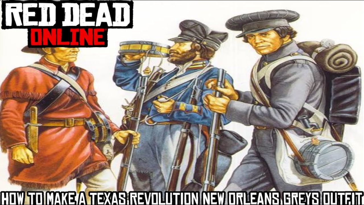 RDO: How to Make a Texas Revolution New Orleans Greys Outfit - YouTube