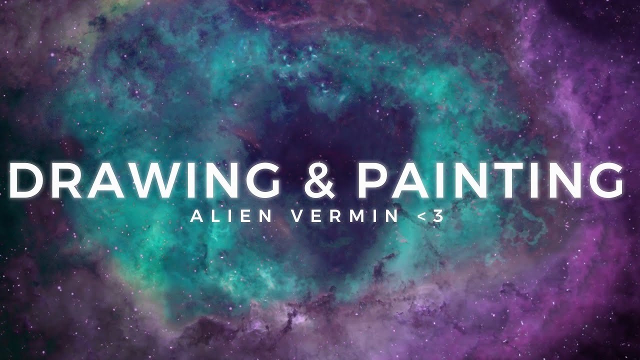 (D&P) Drawing & Painting - Alien Vermin 💚👽 - YouTube