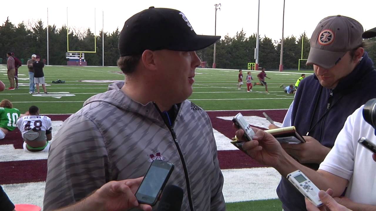 Football Post Practice Interview March 21, 2014 - YouTube