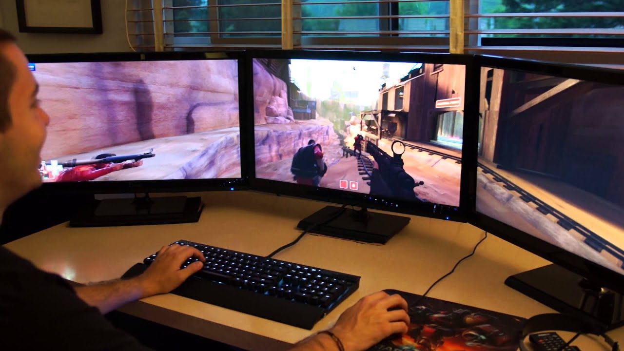 TF2 Triple QHD Monitor Eyefinity on AMD R9 290X - YouTube
