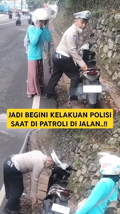 Kelakuan polisi saat di jalan. #shorts - YouTube