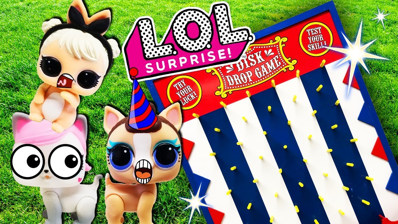 LOL Surprise Pets Disk Drop Game! Featuring Miss Puppy, Cottontail QT ...