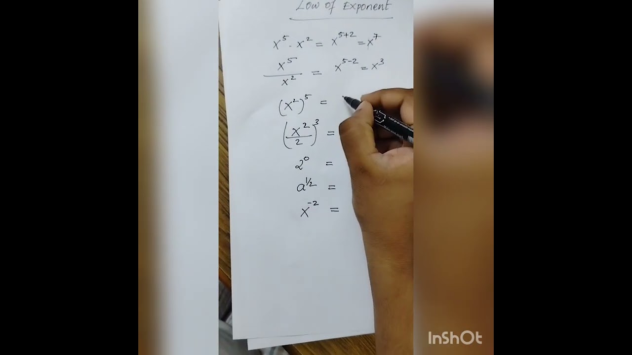 low of exponents - YouTube