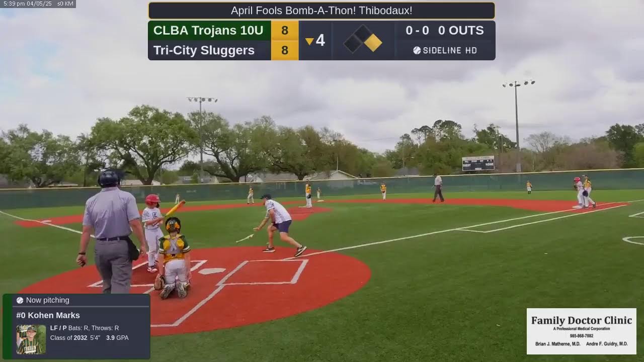 CLBA Trojans 10U (2025.04.05) - YouTube
