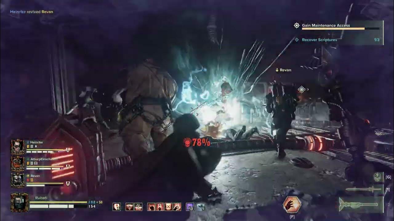 Darktide Chasm Logistratum with friend Damnation Mutated Psyker Smite+Voidstrike+Shriek ...