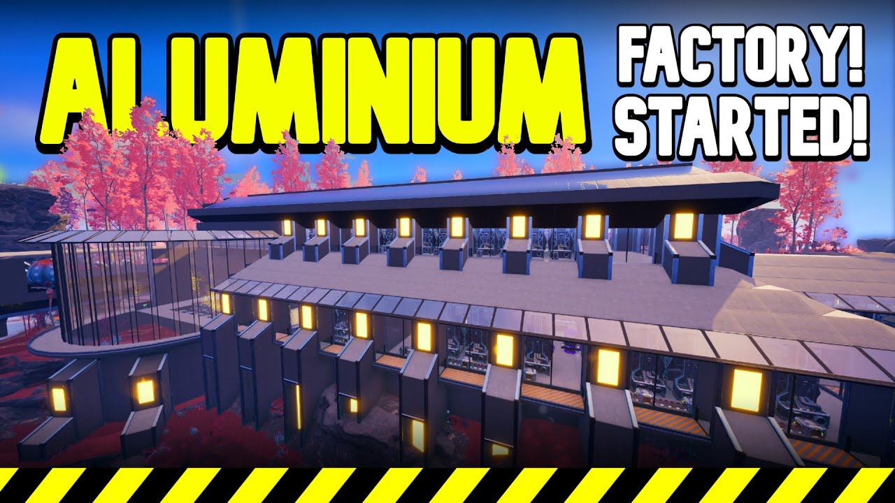 Starting the ALUMINIUM FACTORY in Satisfactory 1.0 - YouTube