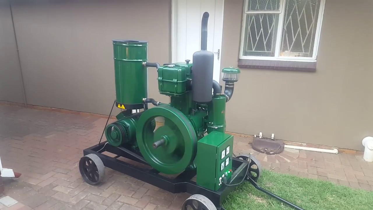 Lister 6/1 genset - YouTube