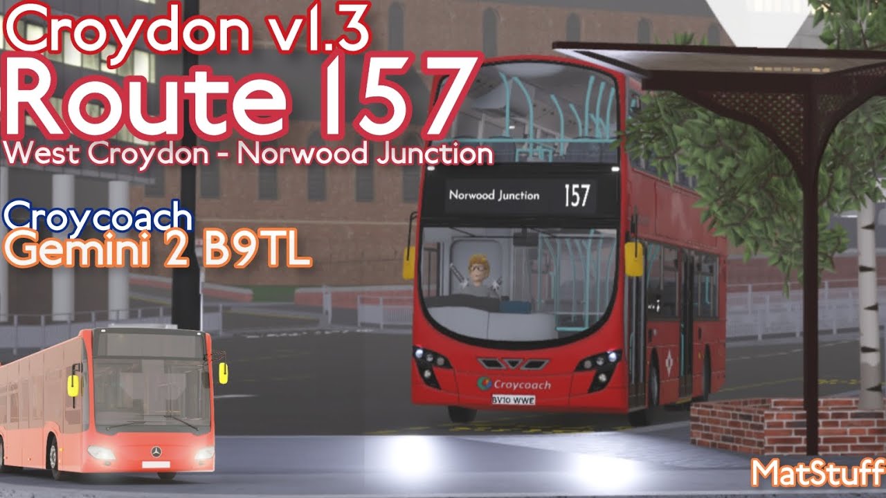 Croydon 1.3 | 157 to Norwood Junction | G2 B9TL Croycoach - YouTube