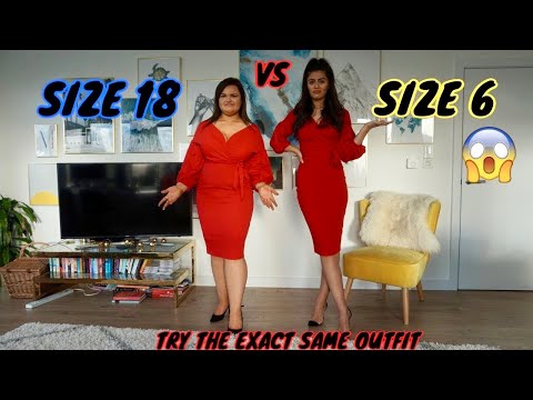SIZE 6 VS SIZE 18 TRY THE SAME OUTFITS FROM BOOHOO FT EMILY CANHAM