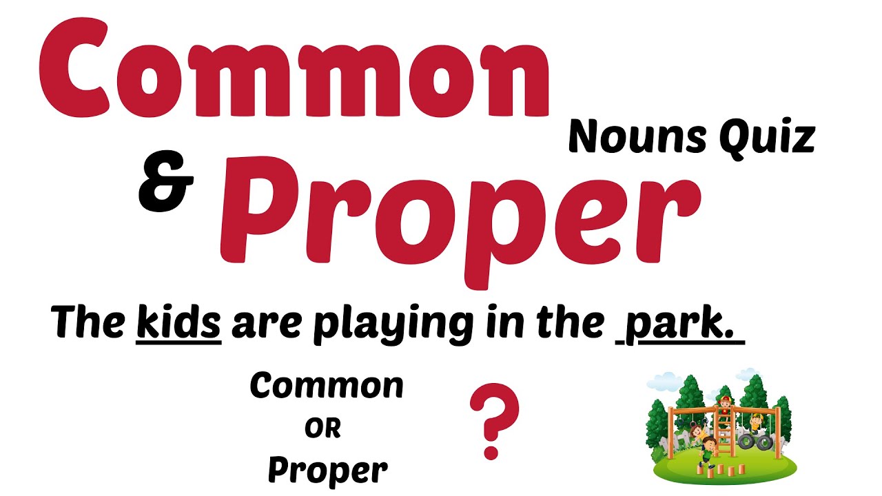Guess the Common & Proper Nouns | Nouns Quiz for Kids | Parts of Speech ...