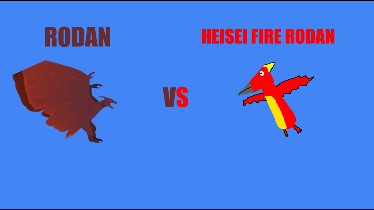 Rodan VS Heisei Fire Rodan | Monsterverse Kaijus VS Classic Kaijus ...