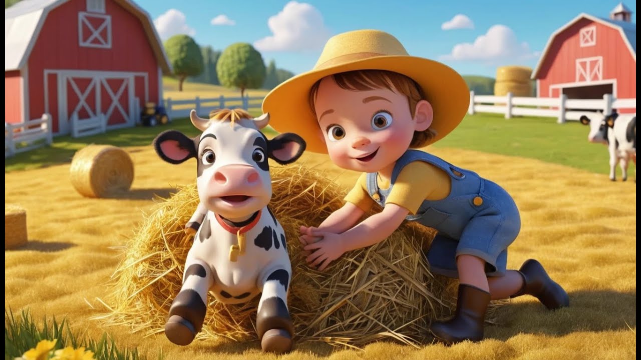 Baby Cow Say Moo Moo Moo | Fun Cow Song for Kids | Mooing Nursery Rhyme ...