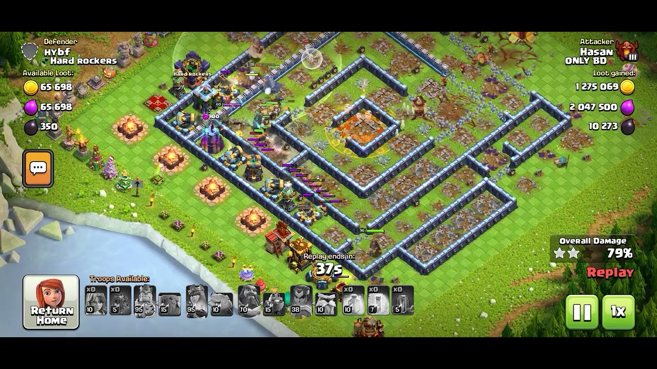 COC Tops Attack Level 16 - YouTube