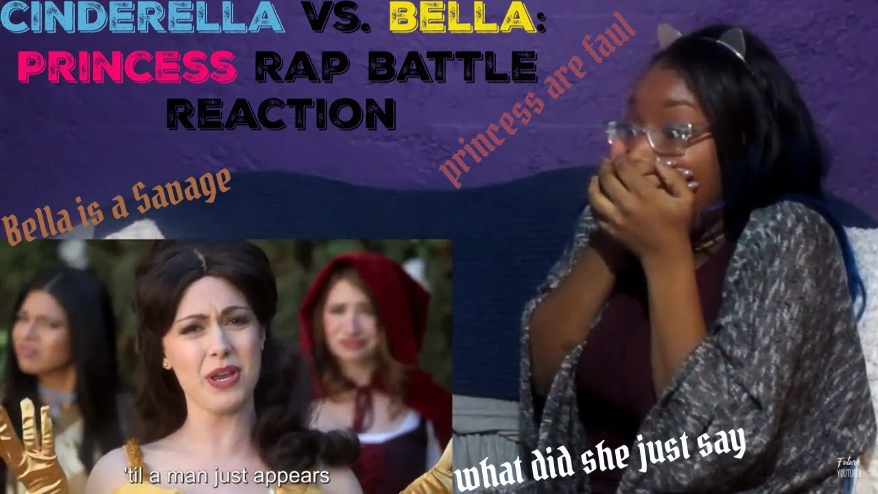 CINDERELLA vs BELLE: Princess Rap Battle Reaction - YouTube
