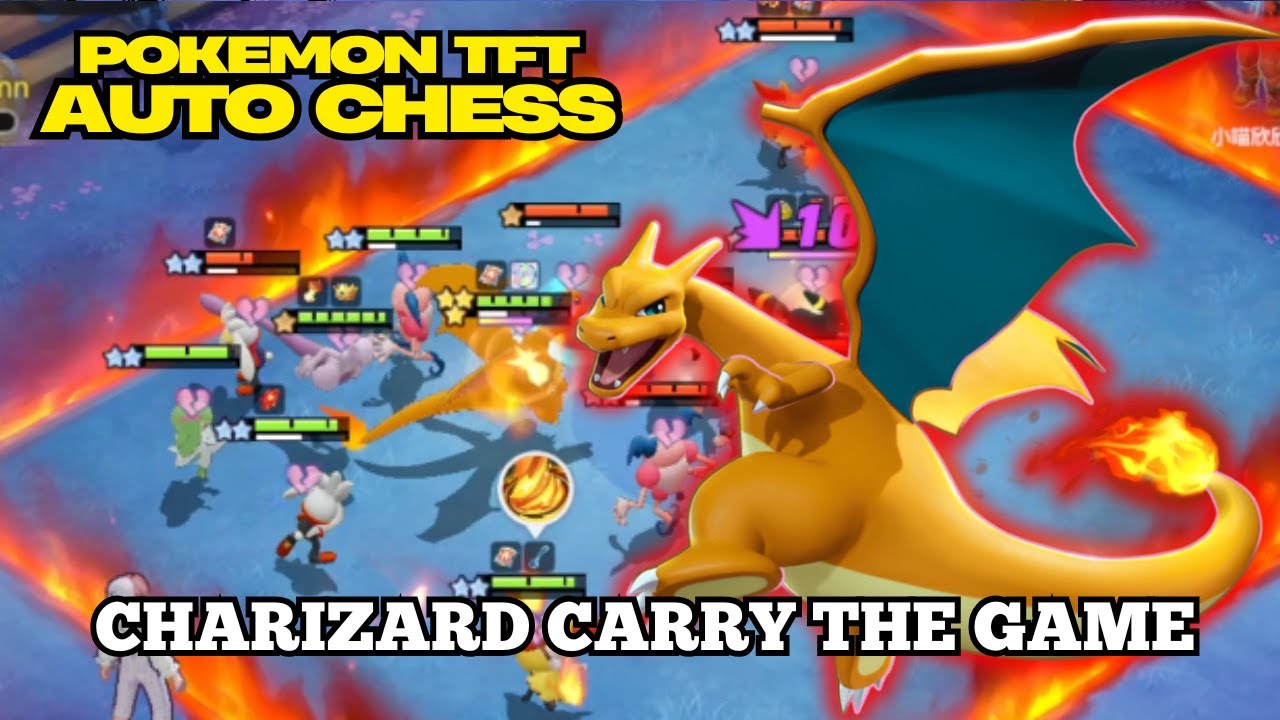 BURN BURN !! 3 STAR CHARIZARD GAMEPLAY - POKEMON TFT AUTO CHESS # ...