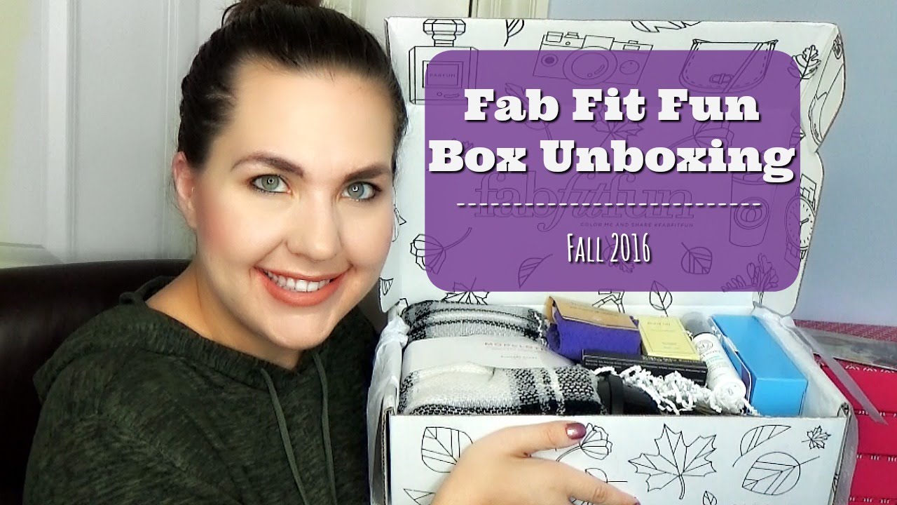 Fab Fit Fun Box Unboxing | Fall 2016 - YouTube