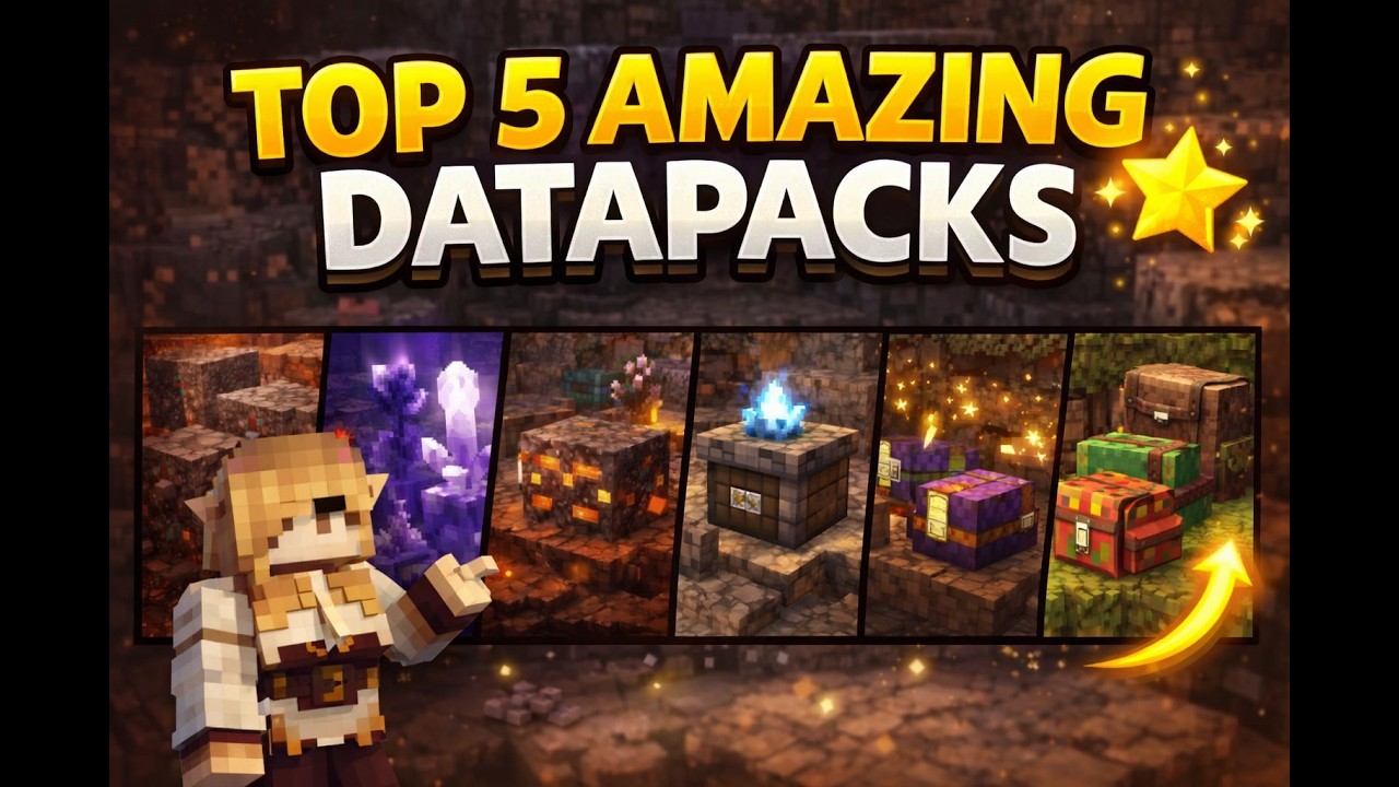 TOP 5 AMAZING Minecraft Datapacks You MUST Try! (Survival Friendly, OP ...