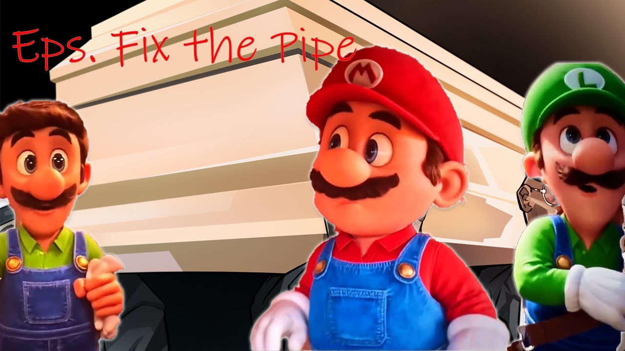 The Super Mario Bros Movie (2023) Mario and Luigi Fix the Pipe Meme ...